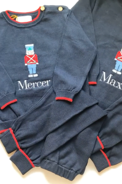 SOLDIER KNIT SET – Southern Sorelle Embroidery Boutique