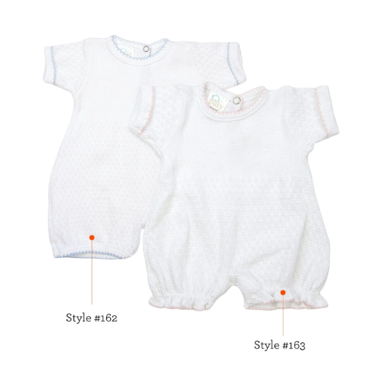 WHITE BUBBLE WITH PINK TRIM - #163 – Southern Sorelle Embroidery Boutique